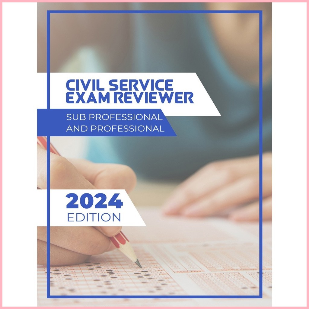 ♀ ℗ ♕ ♞Civil Service Exam Reviewer (For 2024-2025 Exams) | Shopee ...