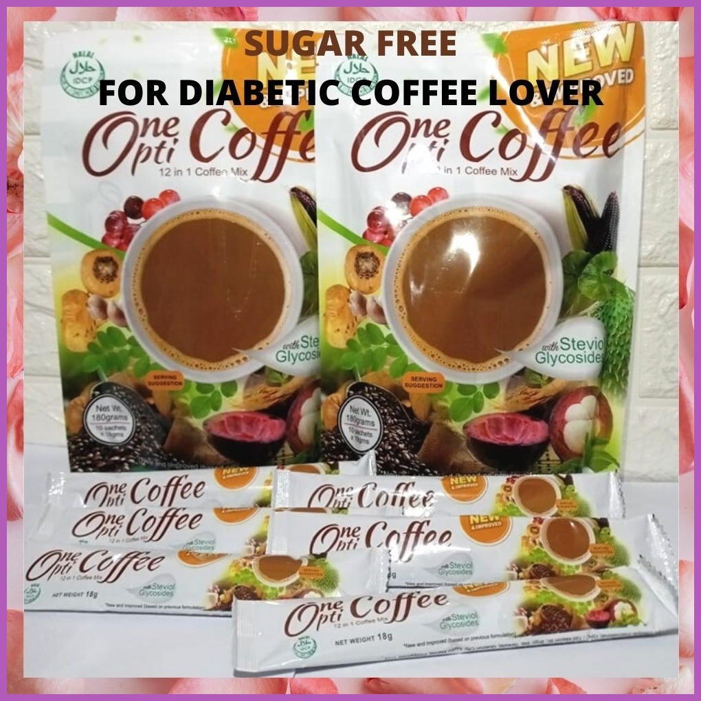 ๑ AUTHENTIC NEW PACKAGING ONE OPTI COFFEE 12in1 COFFEE MIX WITH STEVIA ...