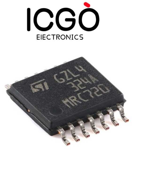 New LM324APT TSSOP-14 low-power four-way operational amplifier chip with low input bias current ...
