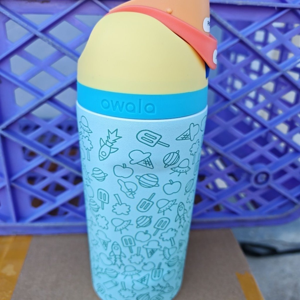 Owala Cup Blue Owala Kids Freesip with Straw Junio Explorer Find Me ...