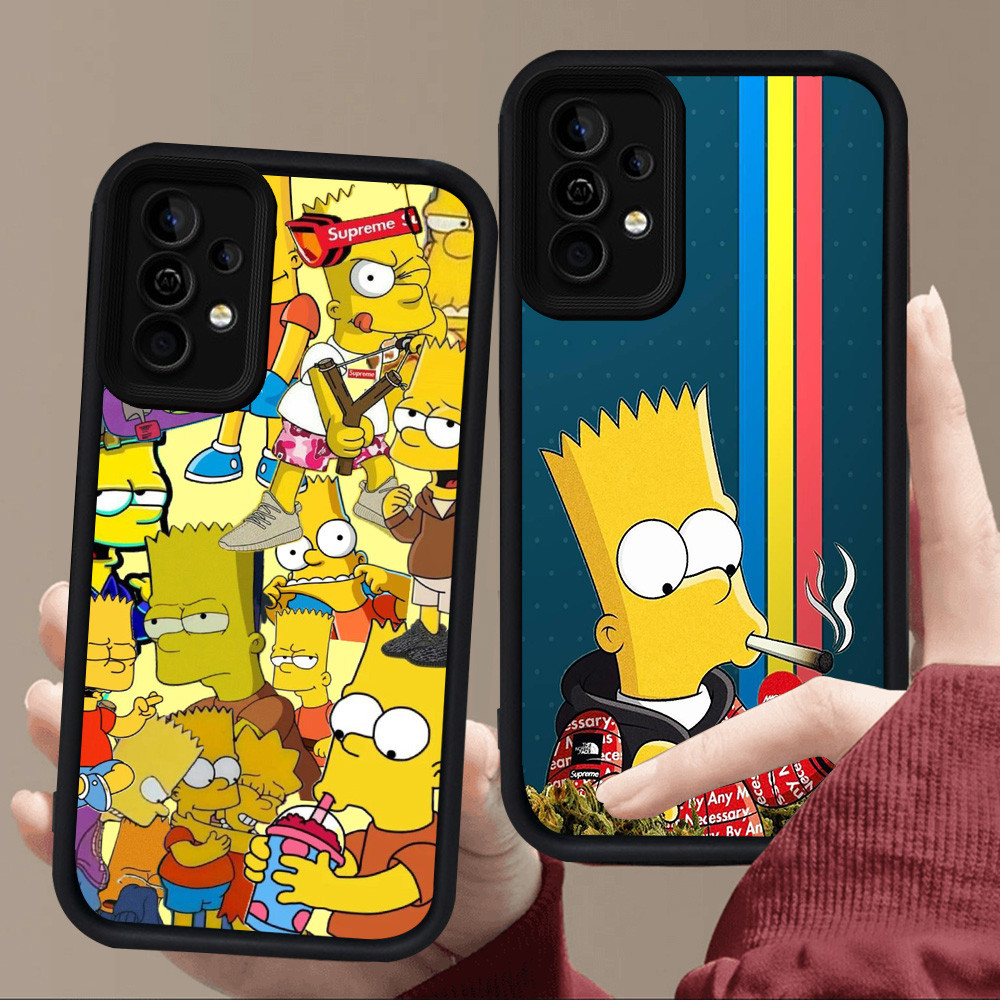 E5 The Simpson Casing for Black Silicone Samsung A05S A35 A24 A04s A16 ...