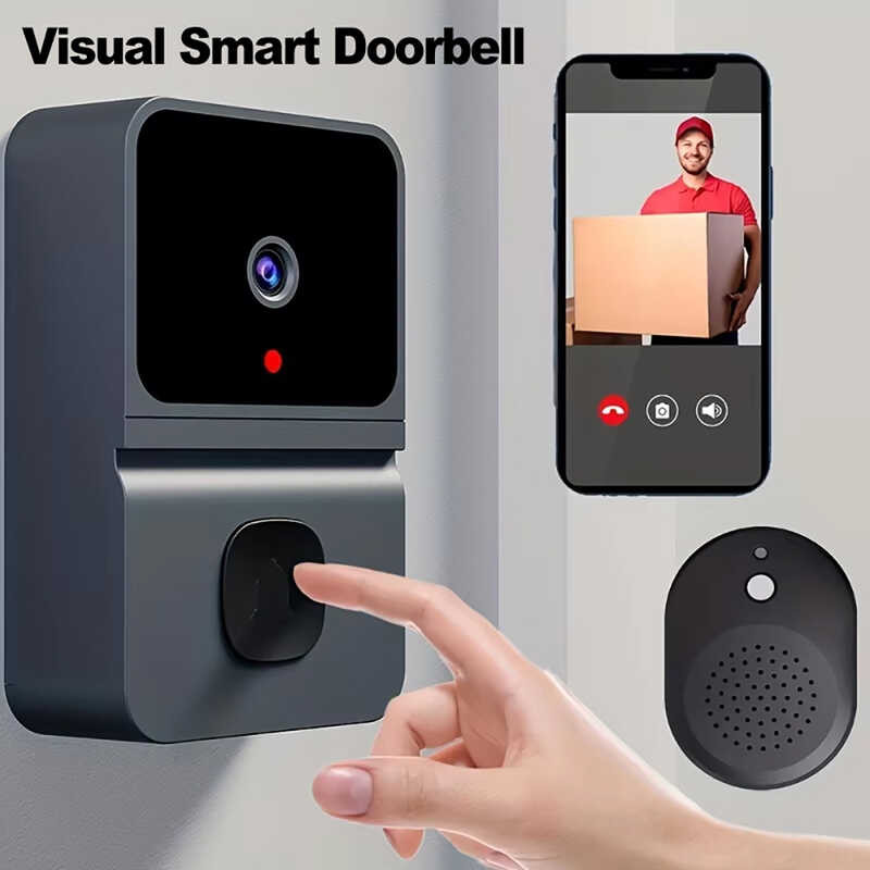 Wifi Camera Wireless HD Night Vision Smart Security Door Bell Two Way ...