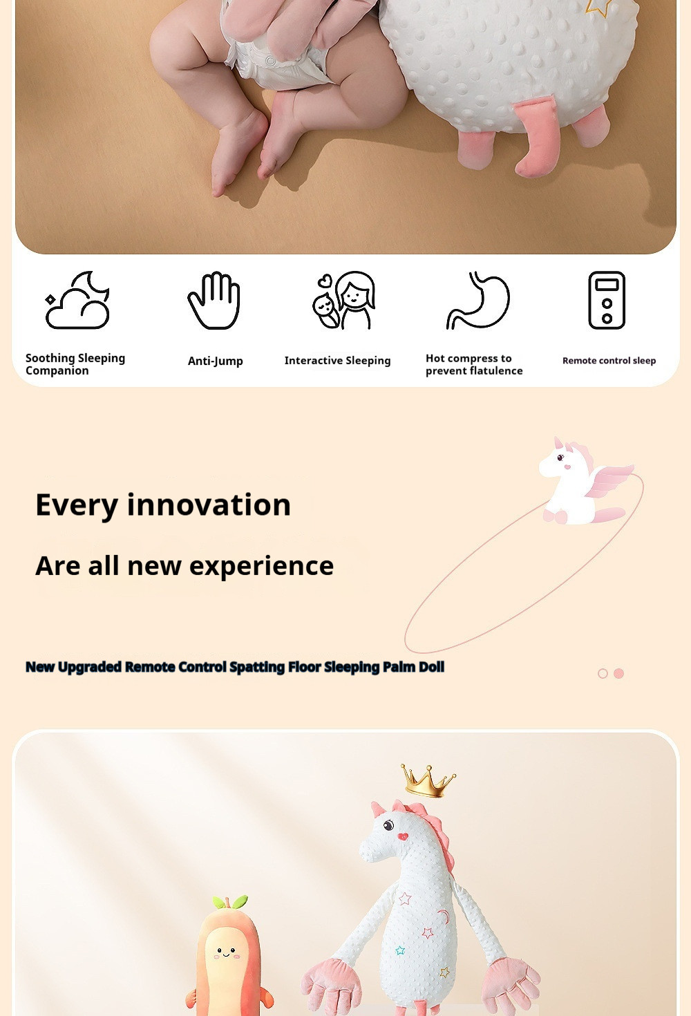 [Easymama] Baby Soothing Pillow Pat Baby Butt Help Children Sleep Child ...