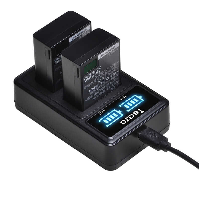 2pcs 1680mAh EN-EL25 Battery with Charger for Nikon Z FC, Z50, Z30,ZFC ...