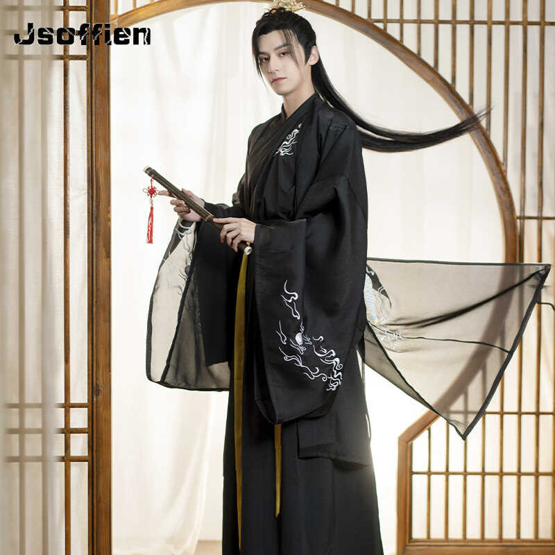 Ancient Original Hanfu Man Traditional Swordsman Cospaly Costume ...