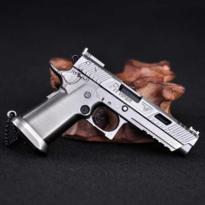 Mini Csnoobs 1:3 Alloy Pistol Model Keychain Detachable Fake Gun ...