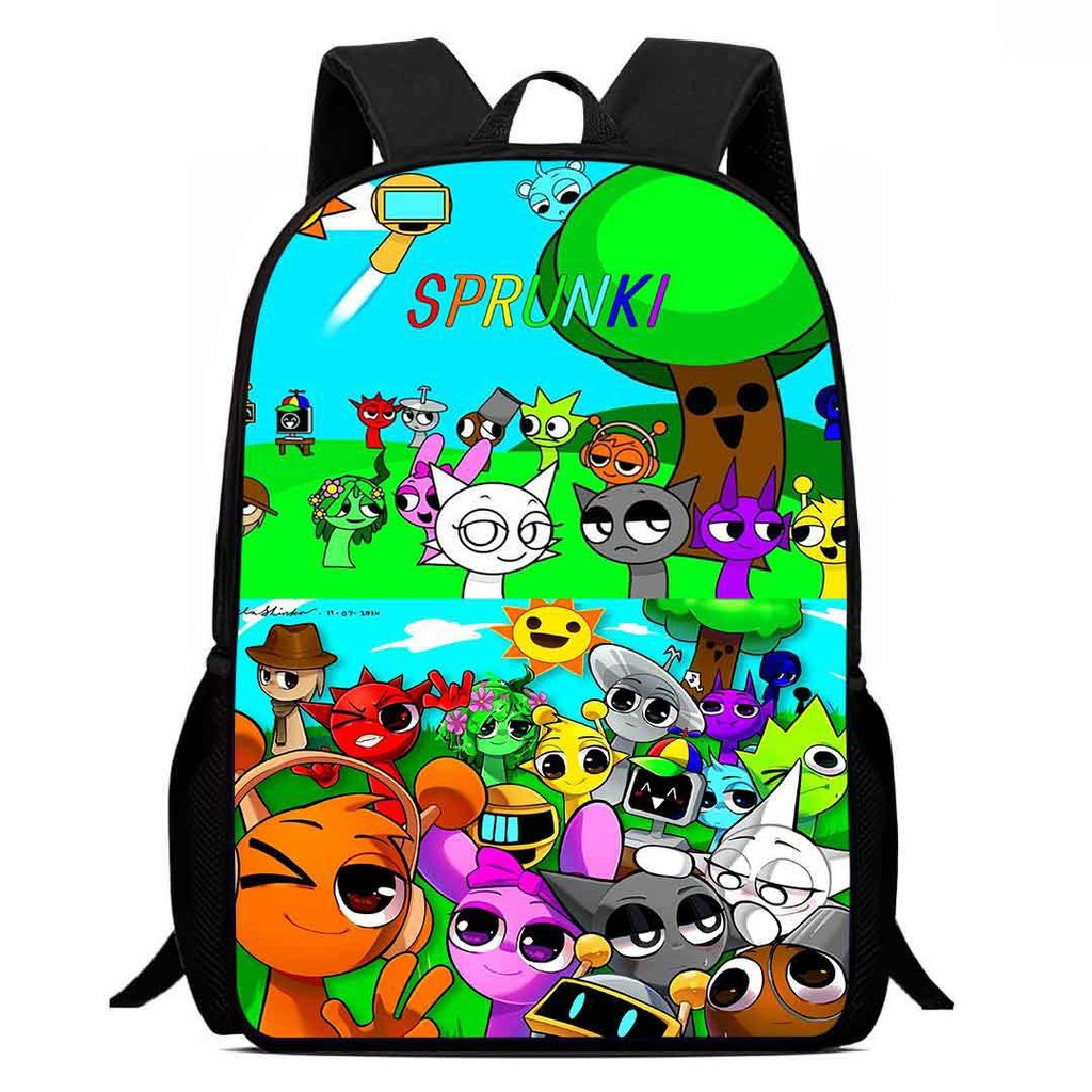 NEW Sprunki Incredibox Sprunki Backpack 16inch For Elementary School ...