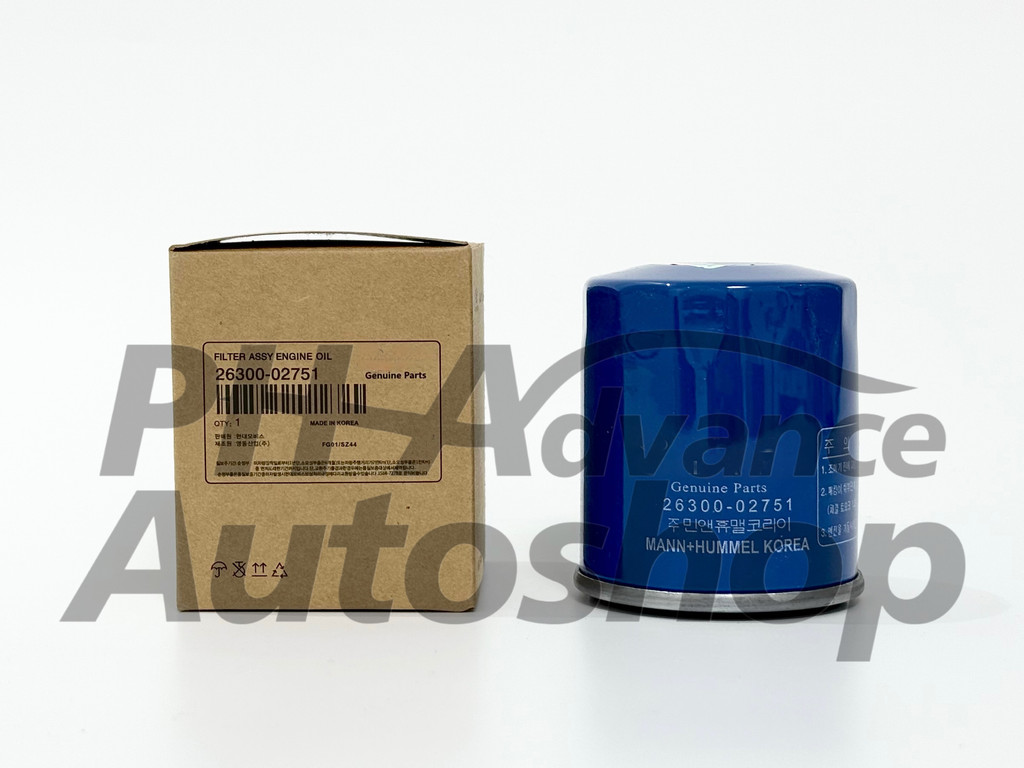 Oil Filter Hyundai Eon / i10 / Getz 1.1 / Kia Picanto 1.1 26300-02751 ...
