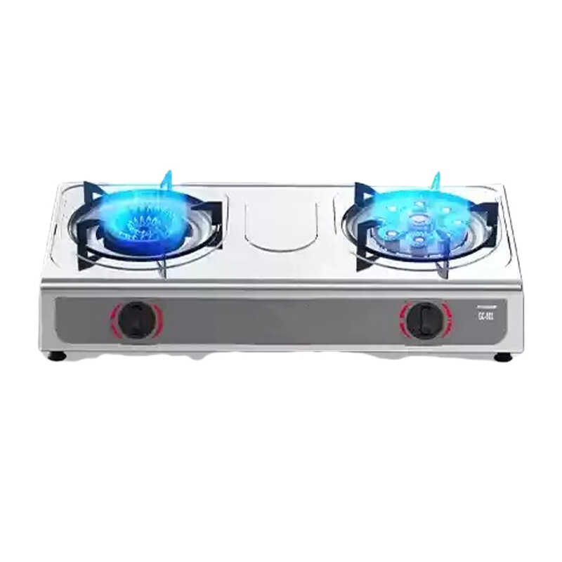ㄖ House Doube Cooktop Desktop Gas Stove Natural Liquefied Double-Hole ...
