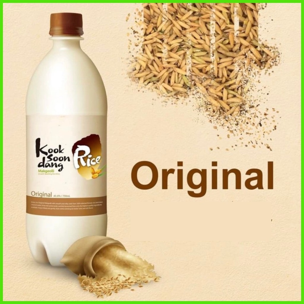 KOOKSOONDANG Makgeolli Korean Smooth Sparkling Rice Wine 750ml | Shopee ...