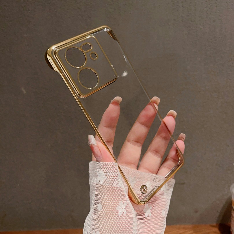 Luxury Plating Transparent Frameless Ultra Thin Case for Xiaomi Poco F4 ...