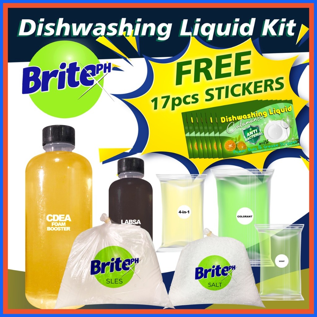 Dishwashing Liquid Kit w/ FREE Label Stickers (17pcs) | Shopee Philippines