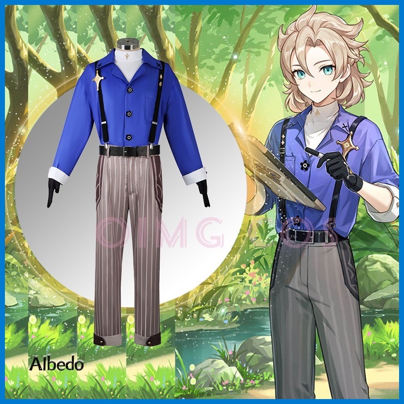 Albedo Chenguang linkage Cosplay Costume Genshin Impact Carnival ...