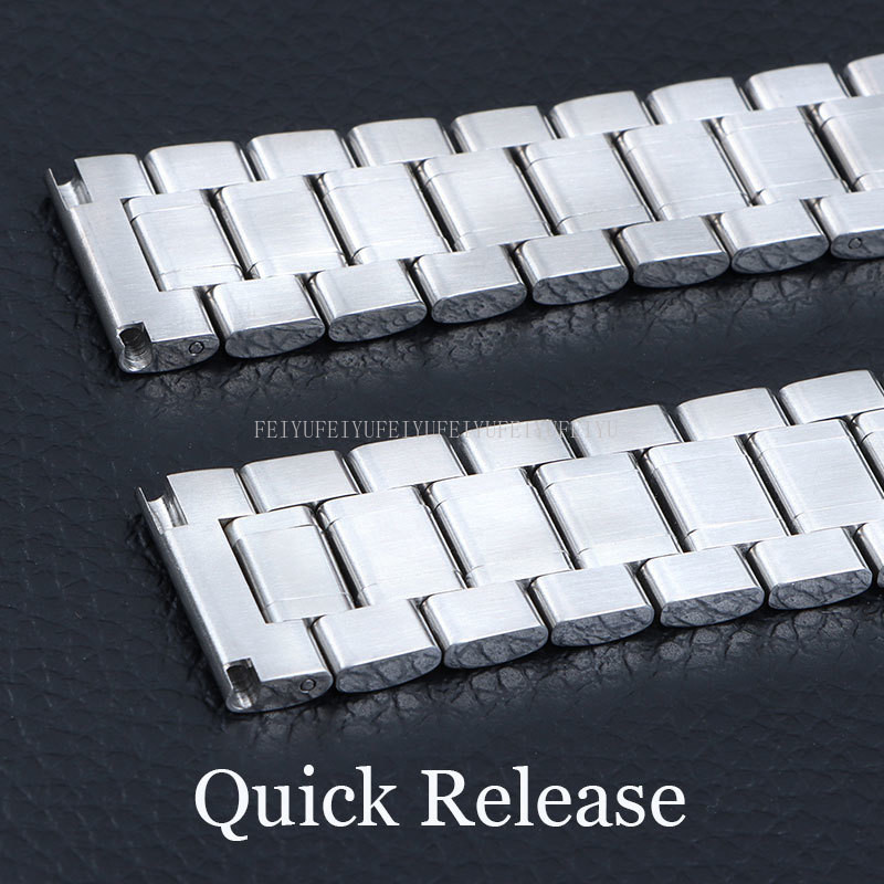 Solid Stainless Steel Watch Strap for Longines Straight Curved End Metal Watch Band 22mm 20mm ...