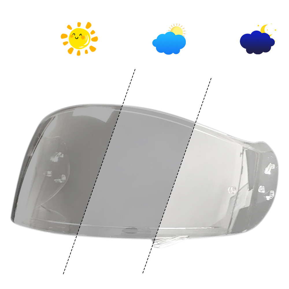 Motorcycle Helmet Photochromic Visor Lenses which Automatically Darkens ...