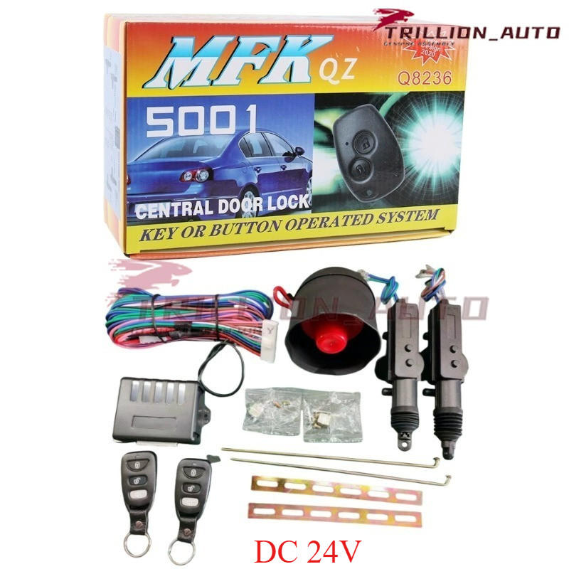 New Universal High Quality DC 24V Car Auto Central Door Lock System Remote Control Alarm Central ...