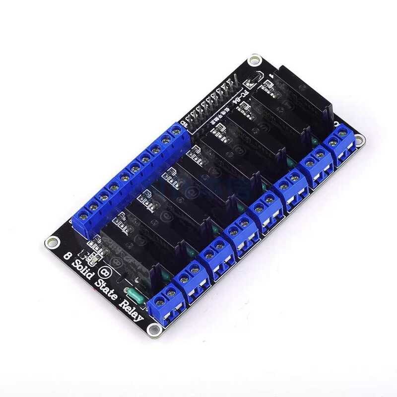 8-way 5V low-level triggered solid-state relay with fuse 250 V2A ...