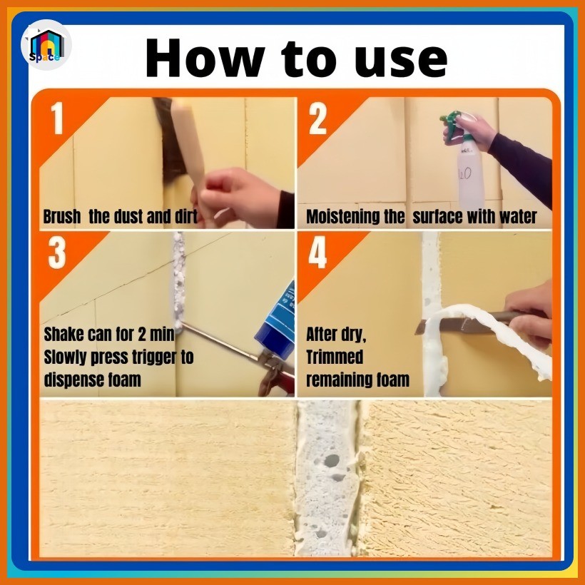 § ∆ 750ml Styrofoam Glue Foam Sprayer Foam Spray Sealant Spray Foam ...