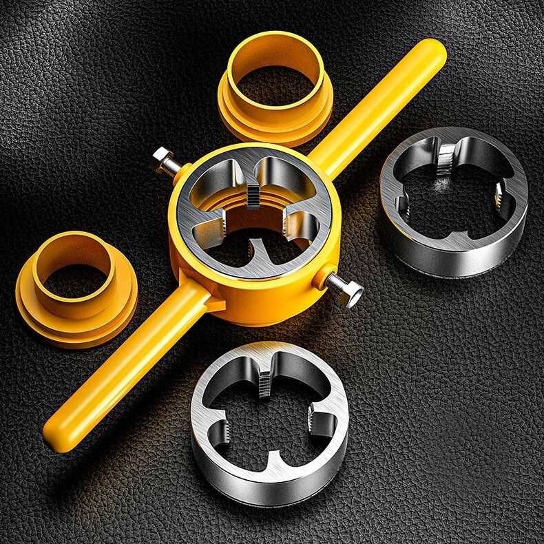 Pvc/Steel Thread Maker Yellow Pipes Threader Tool Set NPT Tube | Shopee ...