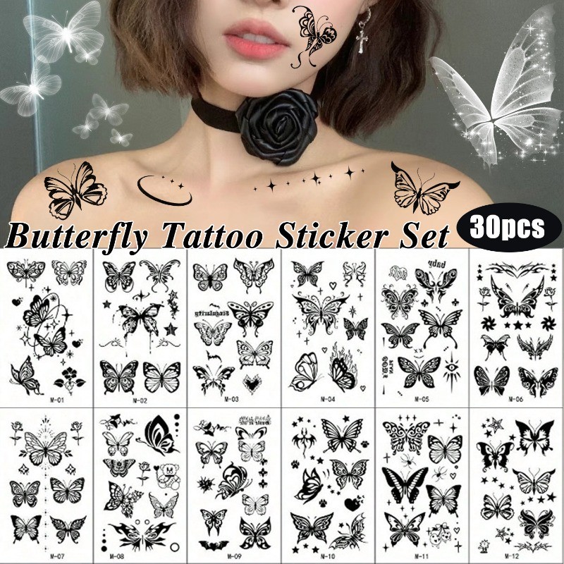 Body Art Tattoos Decoration - Waterproof, Temporary, Disposable - For ...