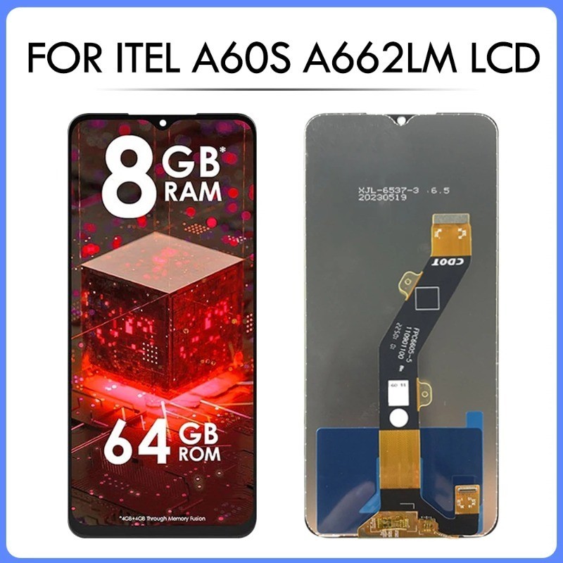 For Itel A60S LCD A662LM Display Touch Screen Digitizer Panel Assembly Replacement | Shopee ...