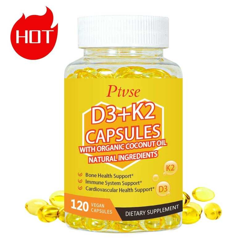 Tt Vitamin D3 K2 Capsules Para Sa Pagpapataas Ng Heart, Joints And ...