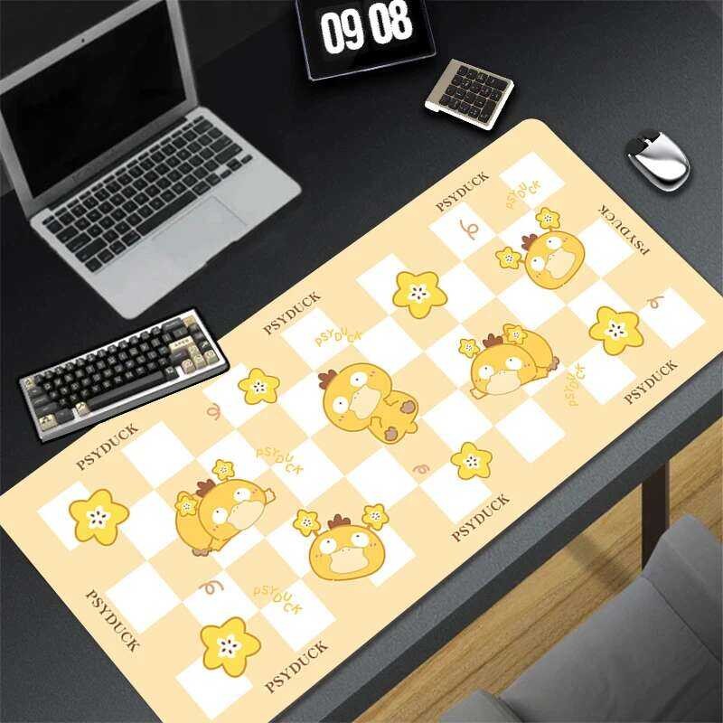 Kawaii Japan Anime Mouse Pad PC Yellow Star Duck Gamer Cabinet Keyboard ...