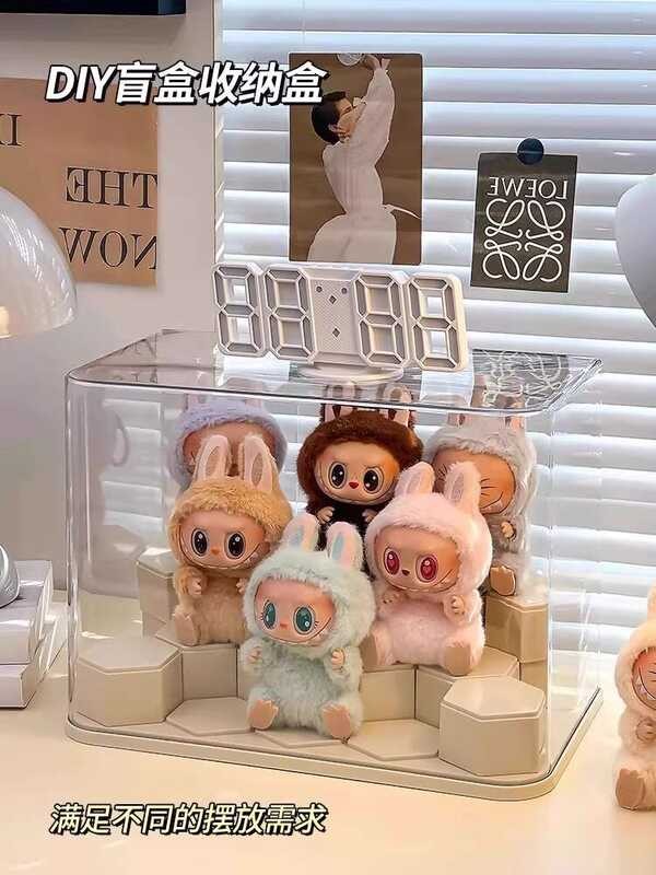 Labubu Display Box Transparent Labubu Figurine Acrylic Cabinet Pop Mart ...