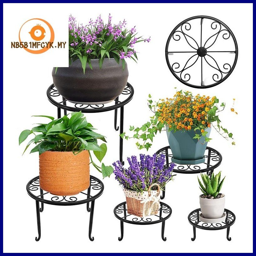 5 Pack Heavy Duty Flower Pot Stands for Outdoor & Indoor Plants for ...
