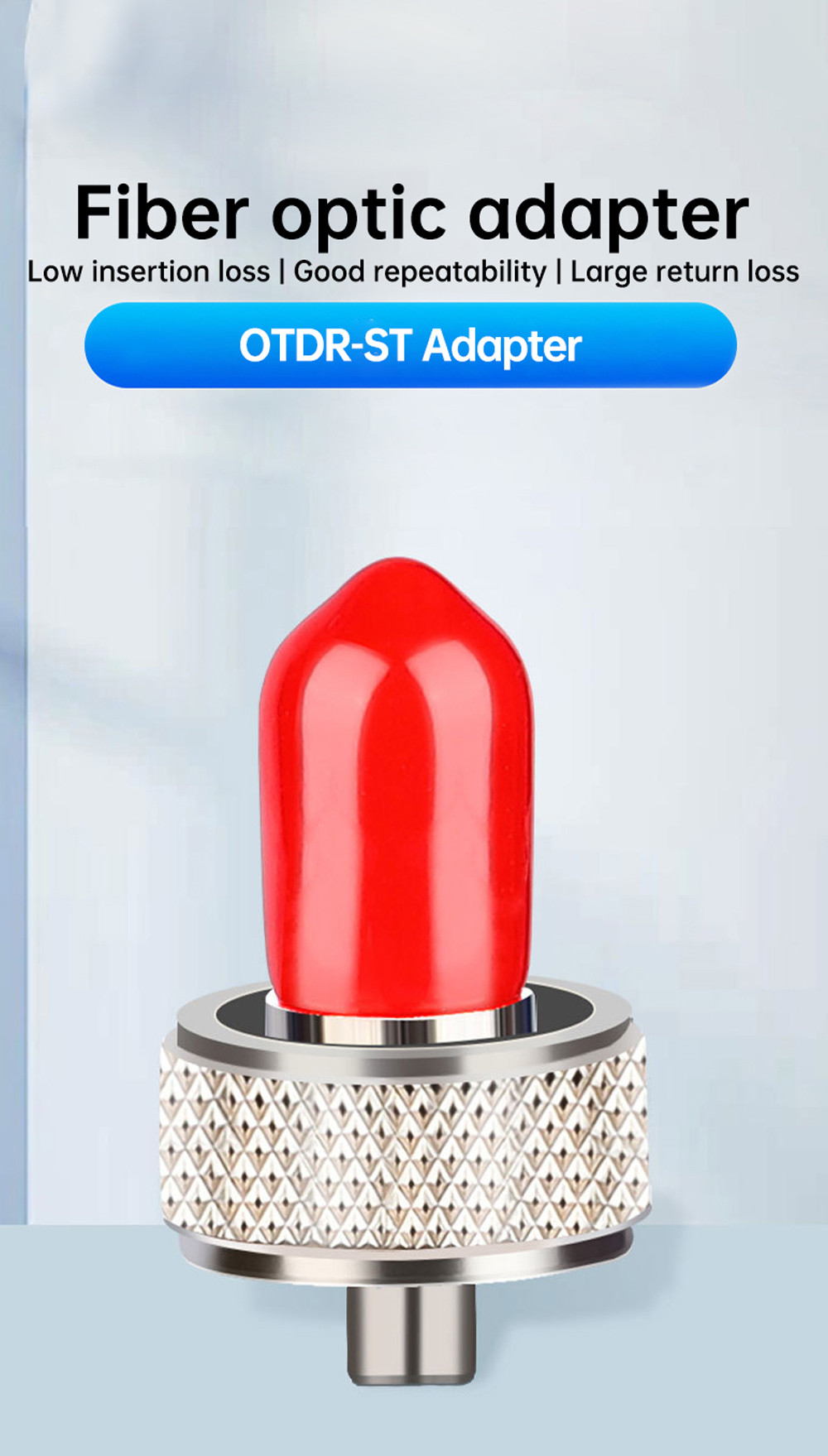 ZOERAX OTDR Fiber Optic Adapter ST Square Connector Optical Time Domain ...