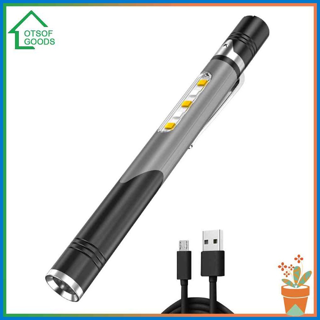 lotsofgoods USB Rechargeable Torch Flashlight Professional First Aid ...