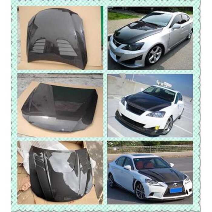 Suitable for Lexus IS300 Carbon Fiber Hood Engine Cover IS250 Cutout ...