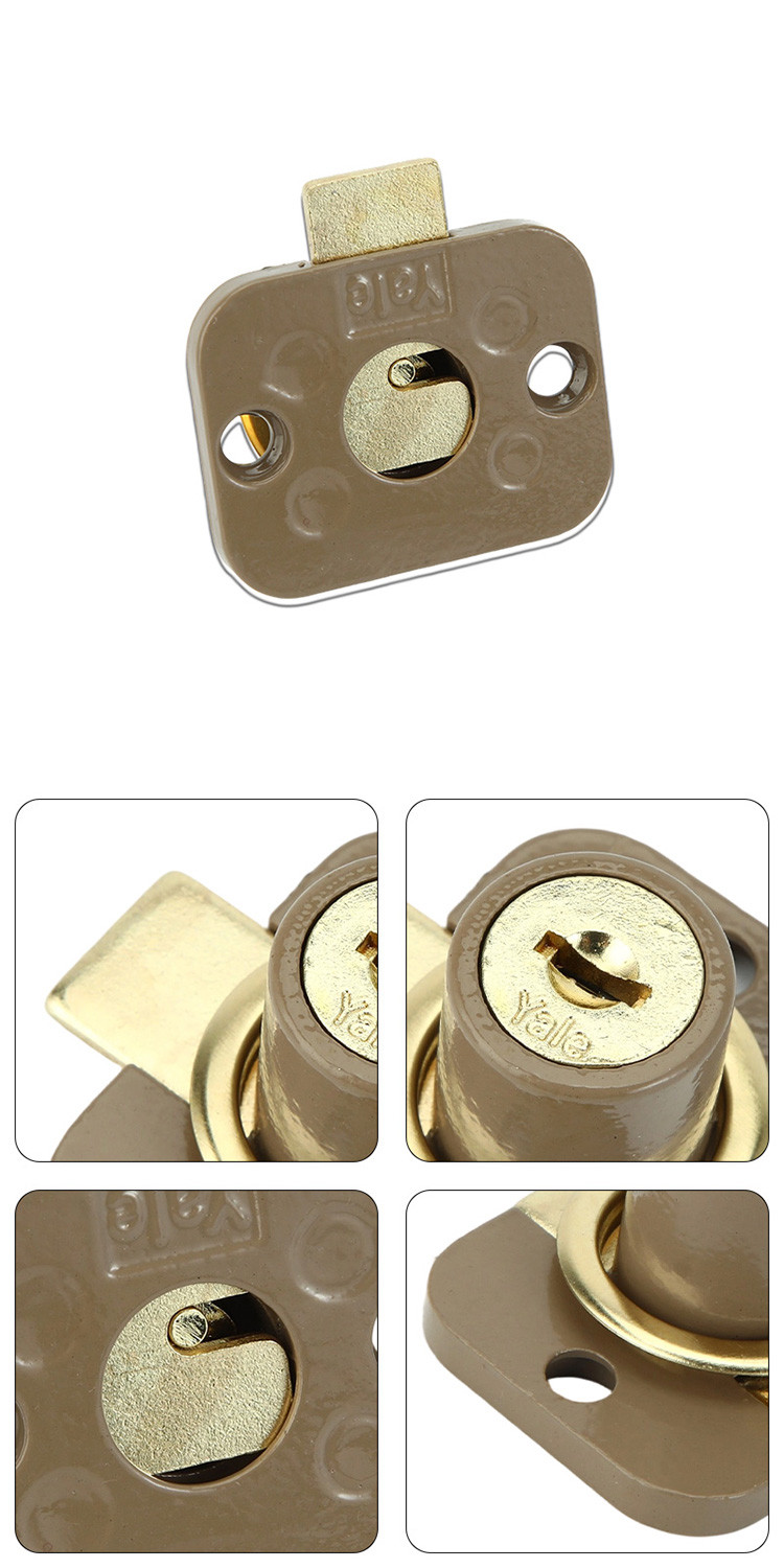（Fast Delivery）Yale Drawer Lock V9660HE Heavy Duty Cam Lock For Cabinet ...