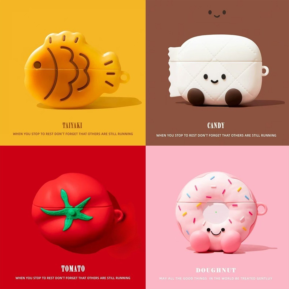 Fish Silicone AirPods Case For AirPods 4/3/2/1 AirPods Pro/Pro2 ...