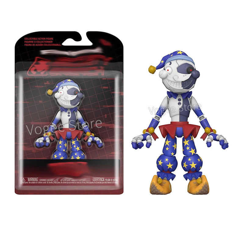 FNAF Game Sundrop Moondrop Action Figure PVC Sun Moon Joker Movable ...