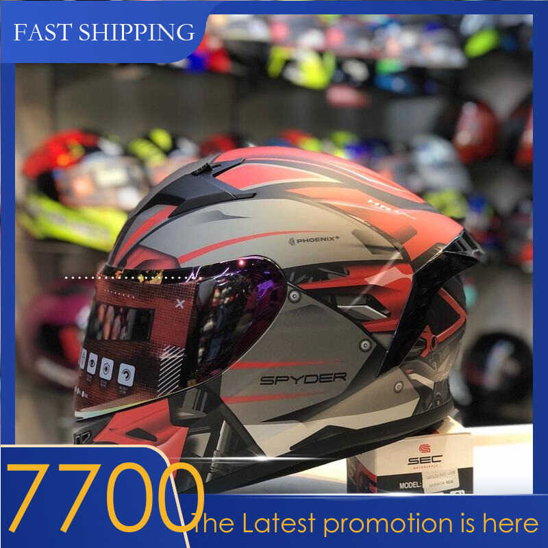 SPYDER PHOENIX HELMET MATT RED GREY | Shopee Philippines
