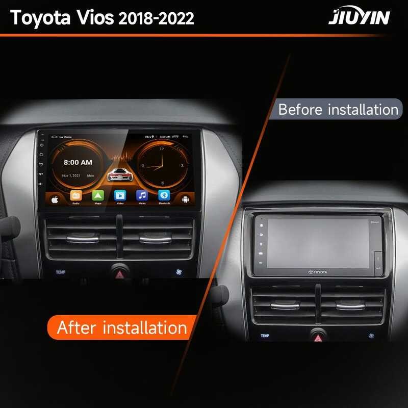 9 JIUYIN pulgada Head Unit para sa Toyota Vios 2018 2019 2020 2021 2022 ...