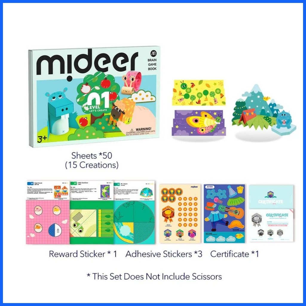 ⚽︎ Mideer LET'S CREATE Brain Game Book Coloring Educational Kids Arts ...