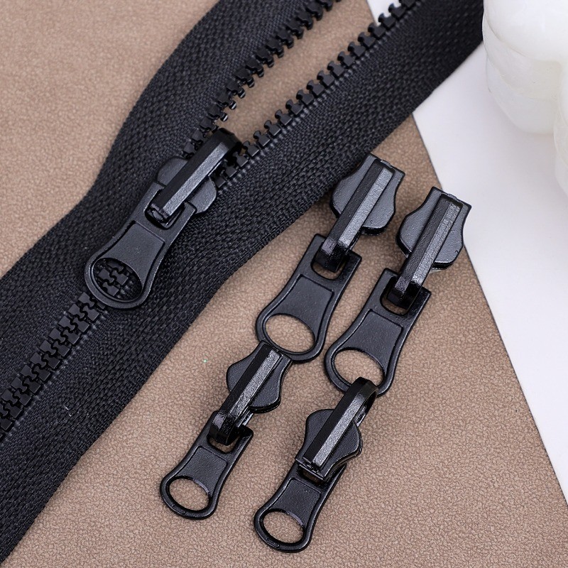 For Jacket, Dress, Luggage - Double Sided Rotating Rail Zipper Head - 3 ...
