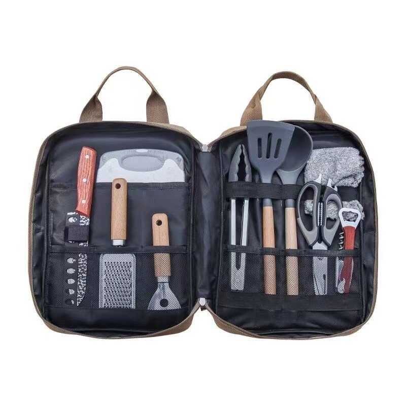 Tuocun Outdoor Cooking Utensils Meal Pack Ten Piece Set Outdoor Cooking ...