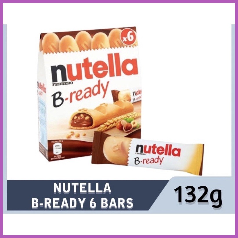 ۞ ☩ Nutella B-Ready by Ferrero X6 Sticks from Italy | Shopee Philippines