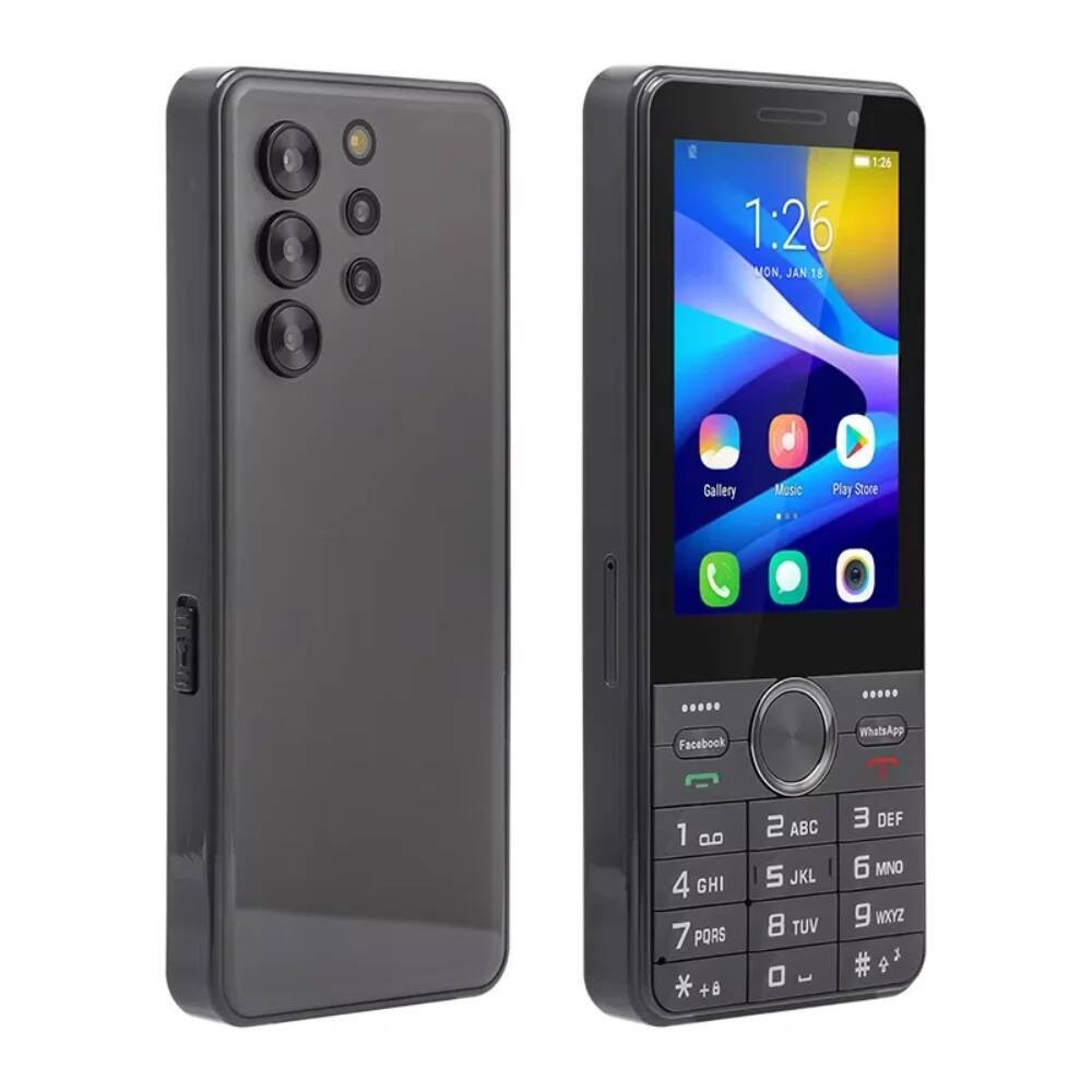 HOPE UNIWA XS24 4G Touch Screen Keypad Phone Android 8.1 Dual SIM Card ...