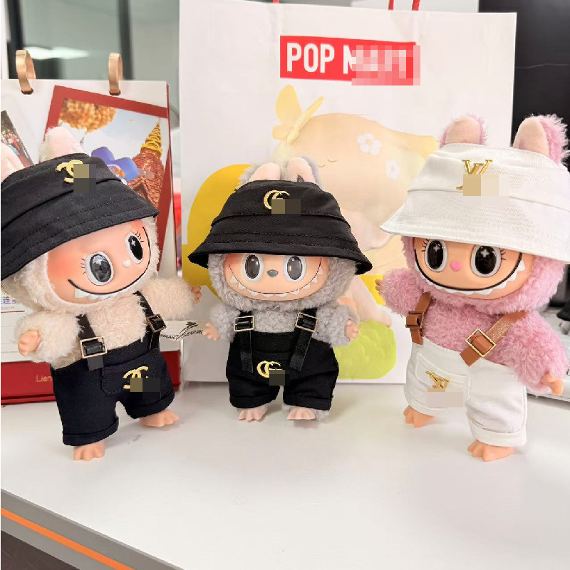 Labubu Macaroon Doll Clothes V1 V2 Hat and Top Accessories set for 15 ...