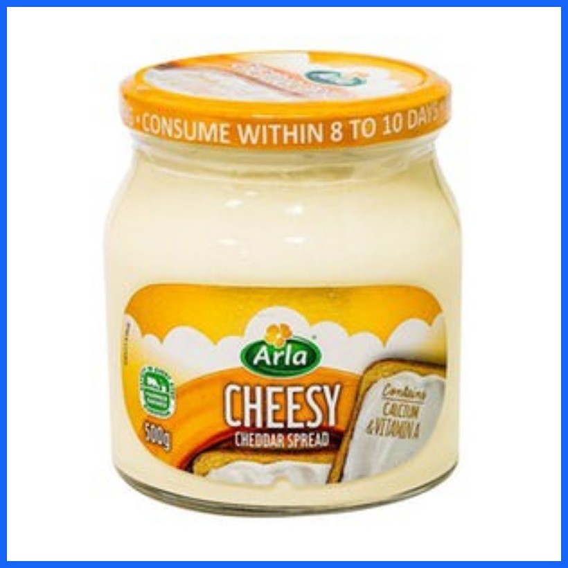 ⊙ ARLA CHEESE SPREAD Glass Bottle Freshness Sealed 500g | Shopee ...