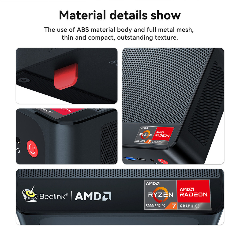 Beelink SER Series SER8 AMD Ryzen7 SER5 Pro R7-5800H High Performance ...