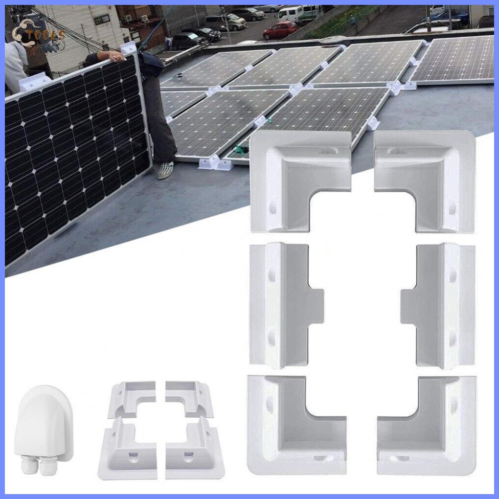 Set Solar Panel Mounting Brackets Adjustable For Caravan RV Boat Camper ...