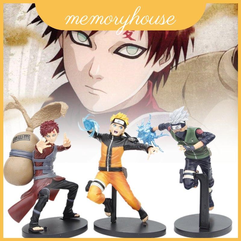 Action 20cm Naruto Figure Gaara Kakashi Pvc Anime Statue Collectible ...