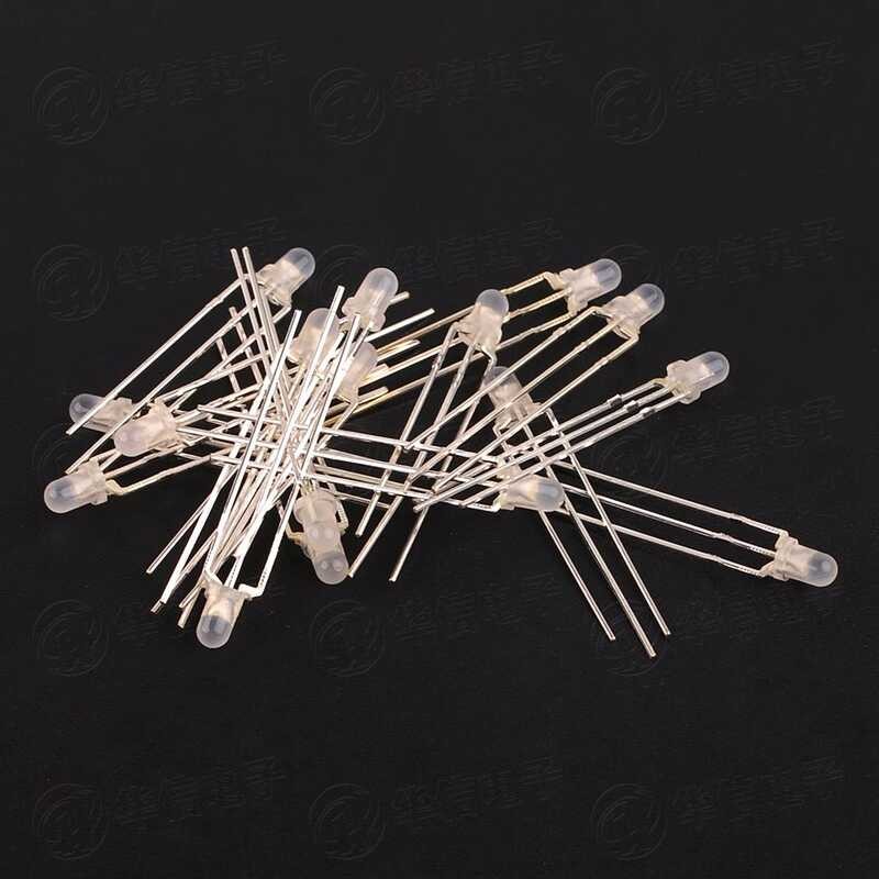 3mm red blue dual color LED with common cathode fog | Shopee Philippines