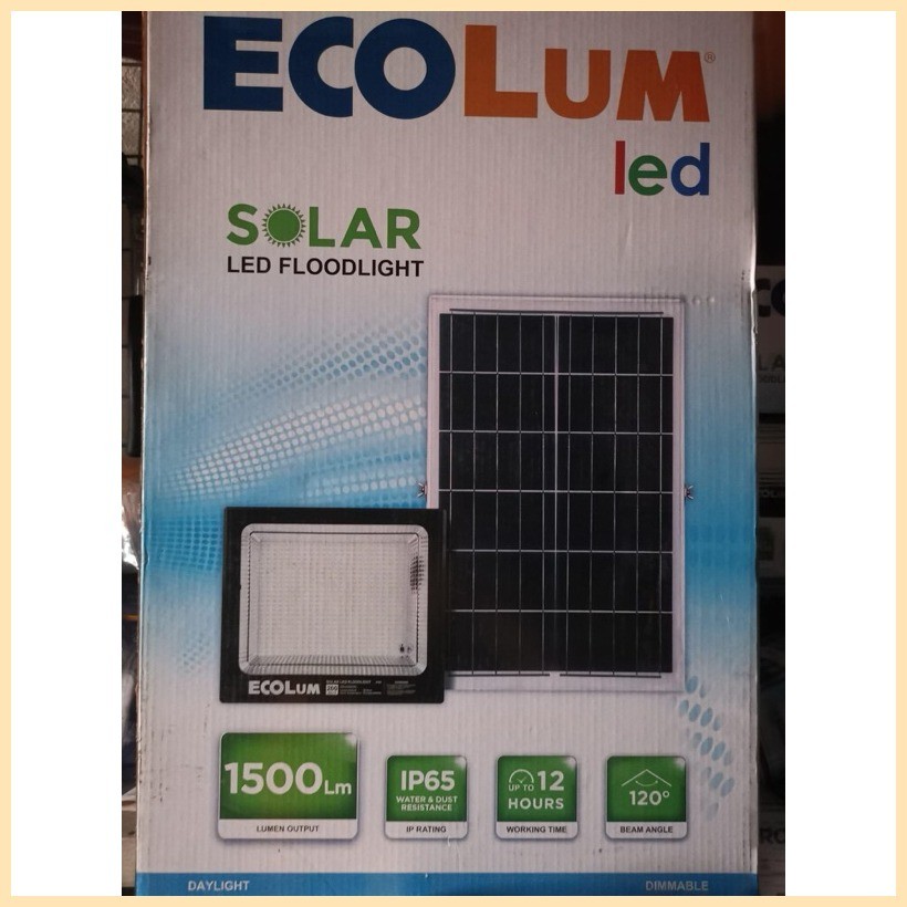 ECOLUM SOLAR LED FLOOD LIGHT | Shopee Philippines