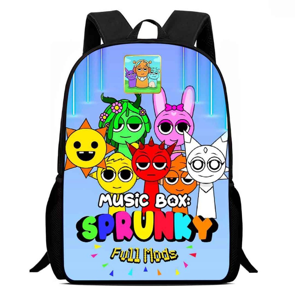 NEW Sprunki Incredibox Sprunki Backpack 16inch For Elementary School ...